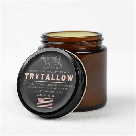 Beef Tallow Honey Balm Grass Fed Organic Face Cream With