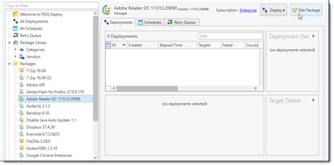 help for pdq deploy working with packages prebuilt ready to deploy