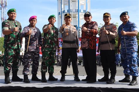 Jelang Tahapan Pemilu 2024 Tni Polri Di Kota Dan Kabupaten Tegal Gelar