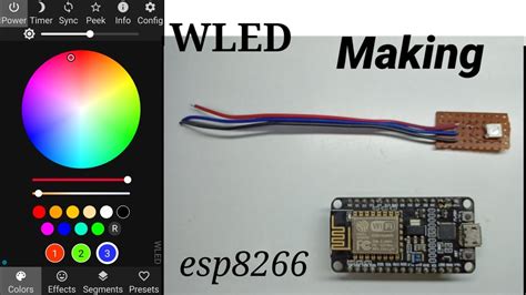 how to flash wled on esp8266 wifi controlled rgb led ws2812b youtube