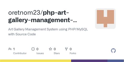 github oretnom23 php art gallery management system art gallery