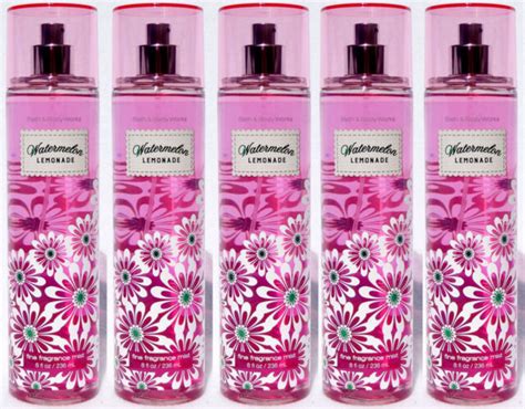 5 Bath And Body Works Watermelon Lemonade Fine Fragrance Mist Spray Ebay