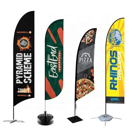 Customized Outdoor Wholesale Custom Feather Flags Teardrop Beach Flag