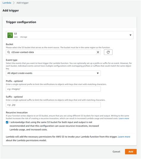 amazon s3 and aws lambda triggers in