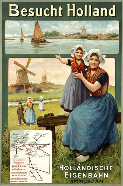 Railway Posters For Holland Tourism Retours