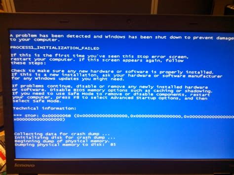 bsod process1 initialization failed out of my mind madmike