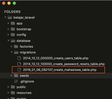 tutorial laravel 19 migration laravel malas ngoding