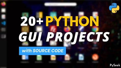 20 free python gui projects with source code