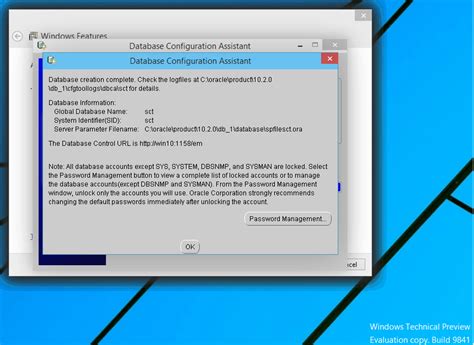 Install Oracle 10g 10 2 0 3 Onwards On Windows 10 Technical Preview