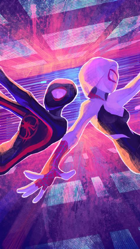 720x1280 Resolution Miles Morales And Gwen Stacy The Spider Verse Moto G