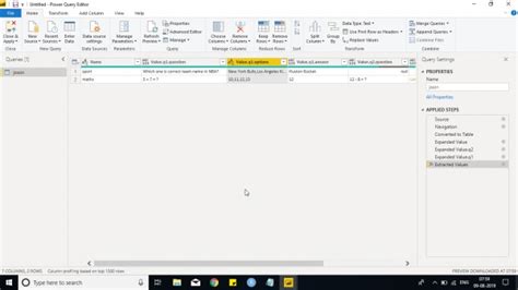 is there a way to convert json data to readable table in power bi