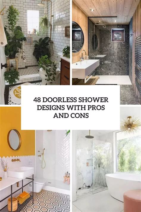 20 Doorless Walk In Shower Ideas To Make Life Easier 58 Off