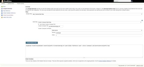 Jenkins Docker Compose Build Step Plugin