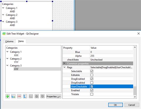 configuring checkbox when using qtreewidget qt forum