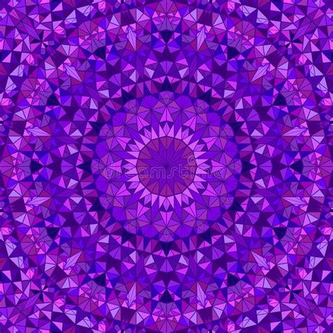 Geometrical Colorful Abstract Radial Tiled Mosaic Pattern Background