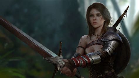 Fantasy Women Warrior Hd Wallpaper By Jun Rao