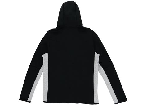 Nike Sportswear Tech Fleece Full Zip Hoodie Black Dark Grey Heather
