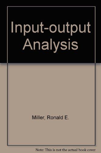 Input Output Analysis Foundations And Extentions
