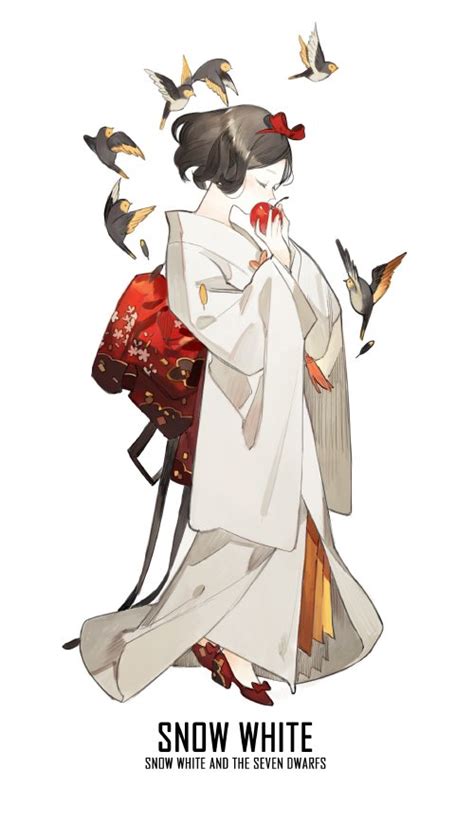 Beautiful Japanese Style Kimono Disney Princess Art Series — Geektyrant