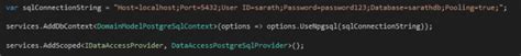 blazor crud using postgresql and entity framework core