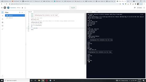how to read the file contents word by word via for loop in bash shell