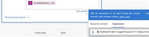 how to format date and time in a readable way in power
