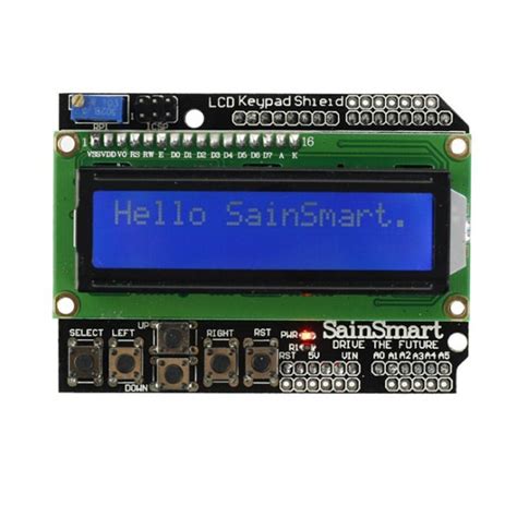 sainsmart 1602 lcd keypad shield for arduino 3d printing arduino