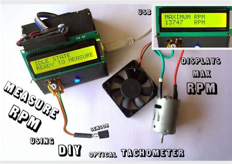 measure rpm optical tachometer arduino tachometer arduino projects