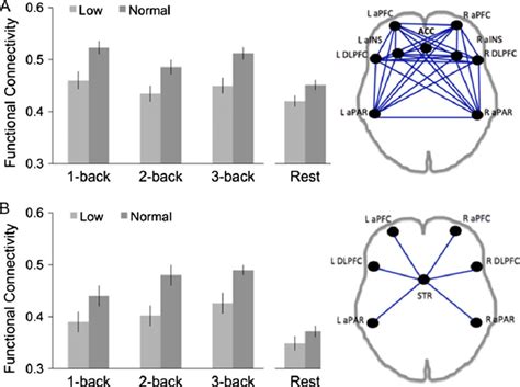 Group Differences In Functional Connectivity Of The Nodes Of The