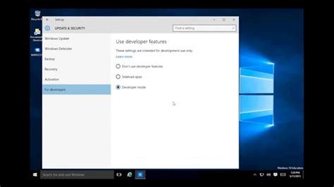 How To Enable Developer Mode Windows 10 Youtube