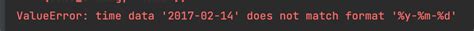 time data does not match format ‘ y m d ask python