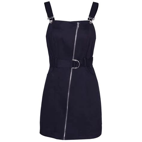 Women Mini Dresses Sexy Club Gothic Chic Black Punk Summer Aline Zipper