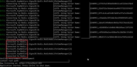 docker signalr redis in cluster not working stack overflow