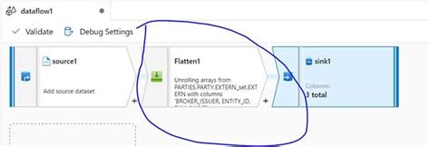 flatten parsing xml using azure adf azure data factory