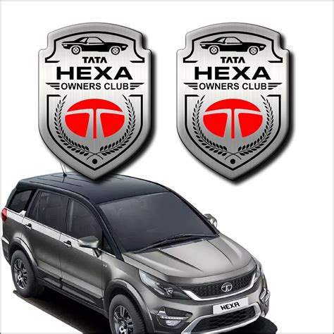 Buy Carmetics Hexa Owners Club Sticker For All Cars Of Brand Can Be