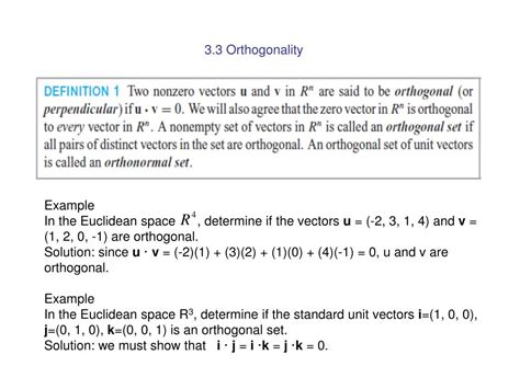 Ppt Chapter 3 Euclidean Vector Spaces Powerpoint Presentation Free