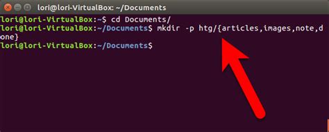how to create multiple subdirectories with one linux command