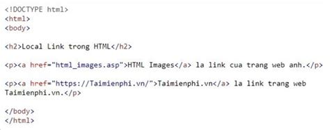 Link Liên Kết Trong Html Cú Pháp Ví Dụ Minh Họa