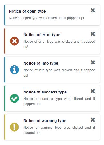 minimal growl style notification component vue notice