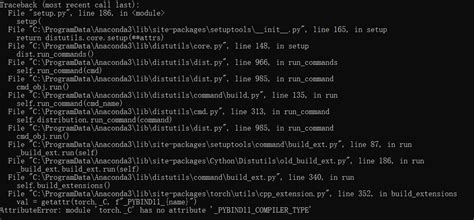 attributeerror module torch c has no attribute