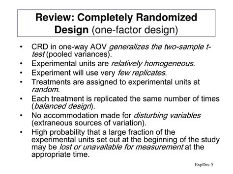 Ppt Experimental Design Concepts Blocking Chapters 14 And 15