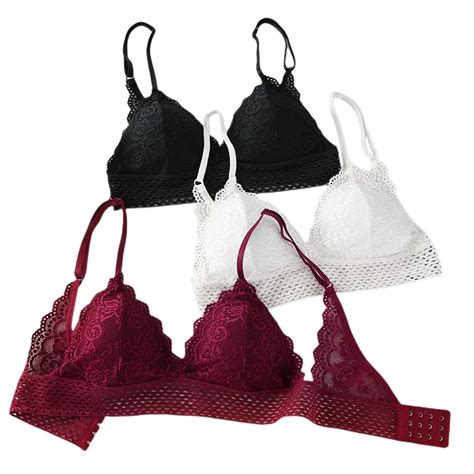 Reggiseno In Pizzo Floreale Reggiseni Push Up Senza Ferretto Per Le