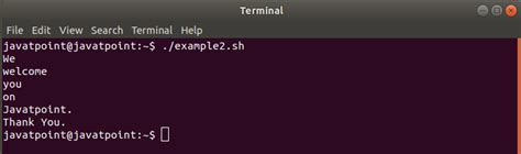 Bash Read File Javatpoint
