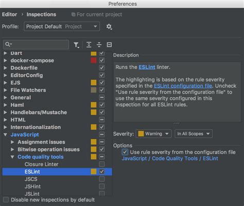 eslint help intellij idea