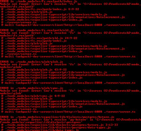 how to use webpack typescript and sequelize stack overflow