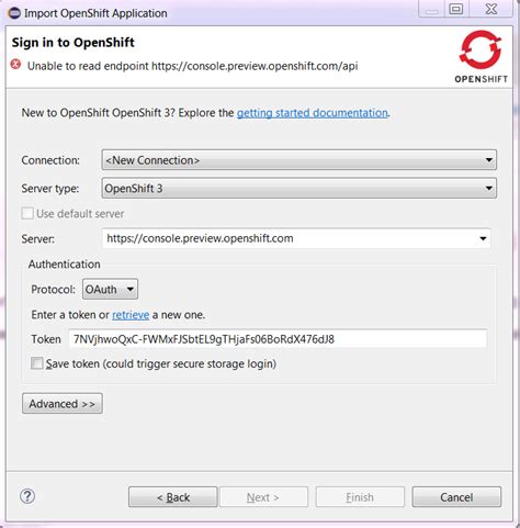 cannot sign in to openshift using eclipse ide stack overflow