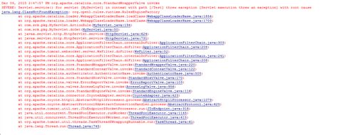 servlets error java lang classnotfoundexception stack