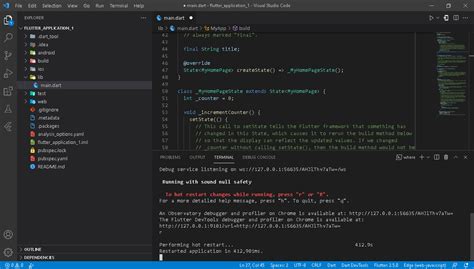 dart hot reload doesn t work on flutter vs code stack overflow