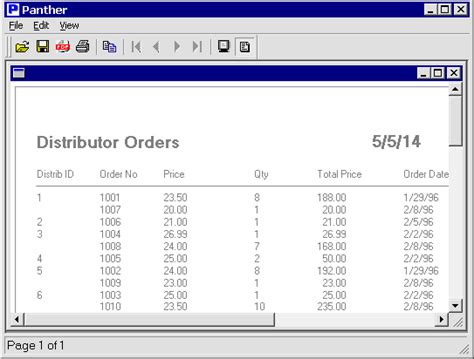 running reports reports