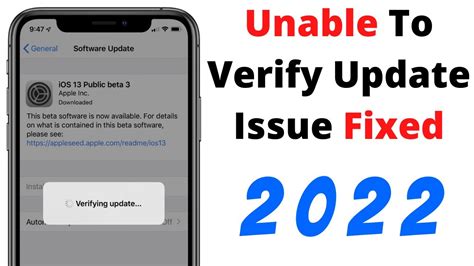 how to fix unable to verify update ios failed verification issue solved